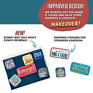 Cute Magnet Gift Sets for Teachers Women - Refrigerator Magnets - Great gifts for Teacher, Teaching Assistant, Aide for Teacher Appreciation Week, Birthday Present