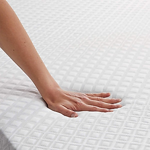 Malouf CARBONCOOL LT + OMNIPHASE Active Night Long—Phase Change Material Advanced Cooling Mattress Topper, Queen, White