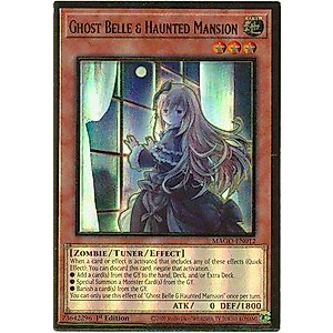 Ghost Belle & Haunted Mansion (Alternate Art) - MAGO-EN012 - Premium Gold Rare - 1st Edition