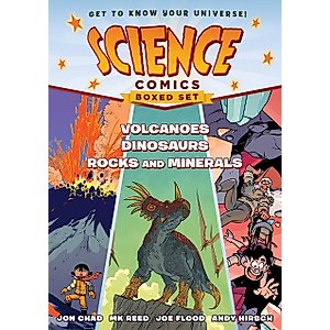 Science Comics Boxed Set: Volcanoes, Dinosaurs, and Rocks and Minerals
