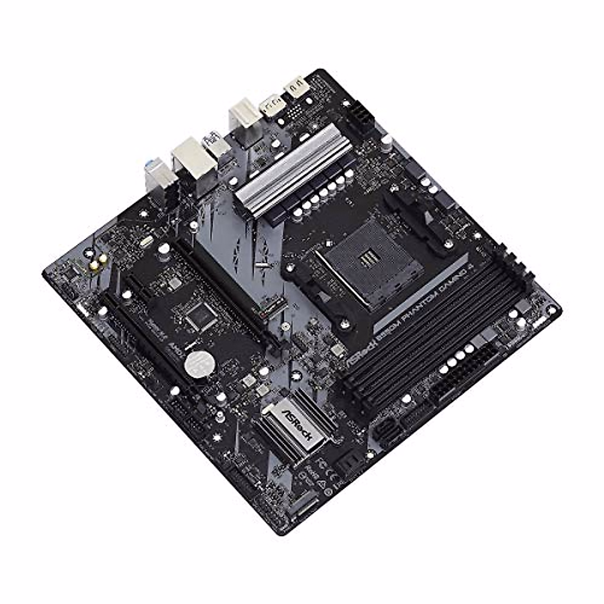 ASRock AM4 AMD B550 SATA 6Gb/s Micro ATX AMD Motherboard Model B550M Phantom Gaming 4