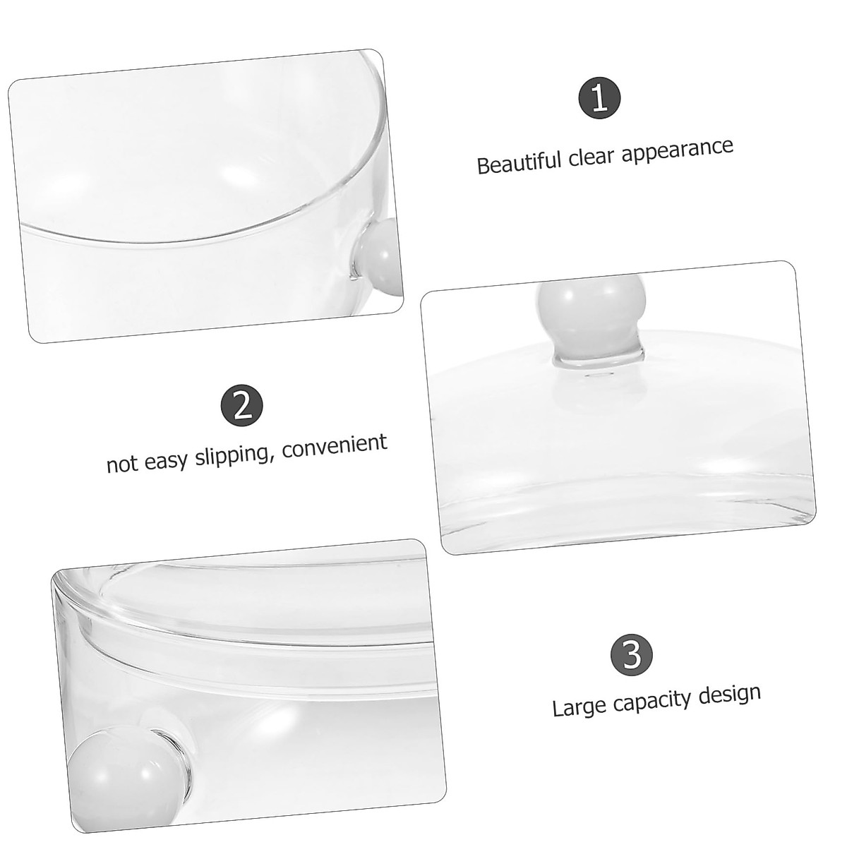 PRETYZOOM Saucepan with Lid Glass Saucepan Glass Stew Pot Soup Milk Pots