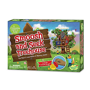 Peaceable Kingdom Smoosh and Seek Treehouse - Cooperative Memory-Matching Game - Use Teamwork to Win! - Perfect for Families with Kids Ages 3 & up