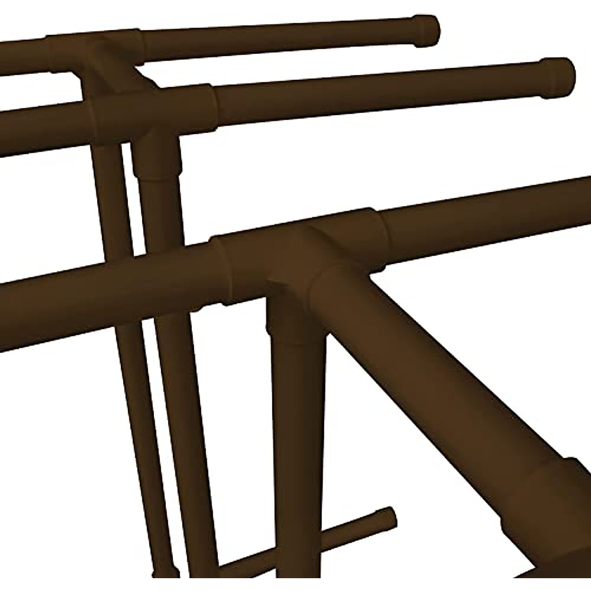 Poolside Storage Organizer for Drying Wet Towels, Floats, Noodles, Paddles, 37.5" W x 37.5" L x 41" H, (Brown)