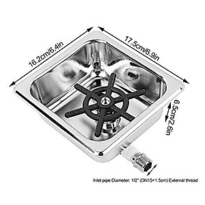 Kitchen Sink Glass Rinser, Stainless Steel Cup Washing Machine Automatic Rinser Pitcher Steaming Pitcher Washer Cleaner for Hotel Coffee Milk Tea Cup