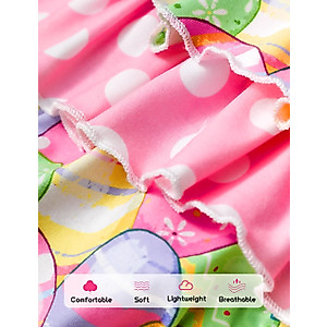 Von kilizo Easter Outfit Baby Girl My First Easter Baby Girl Outfit Bunny Print Long Sleeves Romper Baby Girl Easter Outfit Infant Easter Outfit Girl 0-3 Months