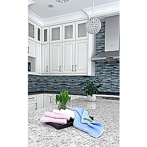 SUMMERMIA 12 Pack Bamboo Washcloths 13" x 13" - Soft Wash Cloths for Your Face Towel, Wash Cloths for Your Body (White)