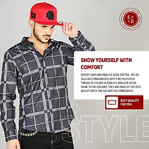 Culiacan Good Luck Red Baseball Cap, Snapback Hat for Men and Women, Ball Caps for Men, Adjustable Size, Men's Baseball Caps for Any Occasion, Black