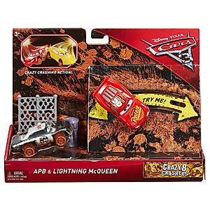 Disney Cars Toys 1:55th Bumper Basher, 2 Pack