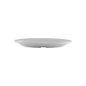 G.E.T. Enterprises White 10 Oval Serving Platter, Break Resistant Dishwasher Safe Melamine Plastic, Supermel Collection OP-610-W-EC, 10" x 6.75" (Pack of 4)