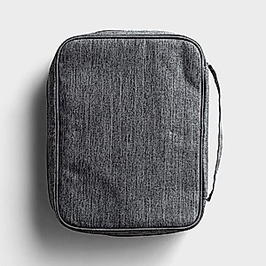 DaySpring - Gold Corss Bible Cover - Gray (J6693)