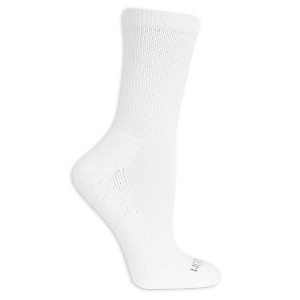 Fruit of the Loom Women's Everyday Soft Cushioned Socks-10 Pair Packs, White, 6-12