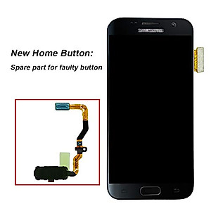 Display Touch Screen (AMOLED) Digitizer Assembly with Home Button for Samsung Galaxy S7 (5.1 inch) All Models G930 G930A G930P G930T G930V G930R4 G930F G930W8 G930U (Repair Tools) (BLACK)