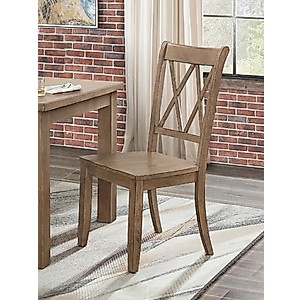 Wycian Boho High Chair, Wood Chair Seat Replacement 2PCS Brown Living Room Bedroom Dining Rooms Garden