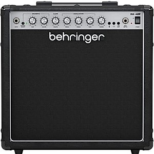 Behringer HA-40R 40 Watt Guitar Amplifier with 2 Independent Channels, VTC Tube Modeling, Reverb and Original Bugera 10" Speaker