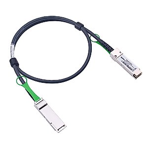 ipolex 40G QSFP+ DAC Twinax Cable, 40GBASE-CR4 Passive Direct Attach Copper Cable, 0.5m (1.64ft), for Cisco QSFP-H40G-CU50CM, Meraki MA-CBL-40G-50CM, Intel XLDACBL05, Mikrotik, Netgear, TP-Link,D-Link