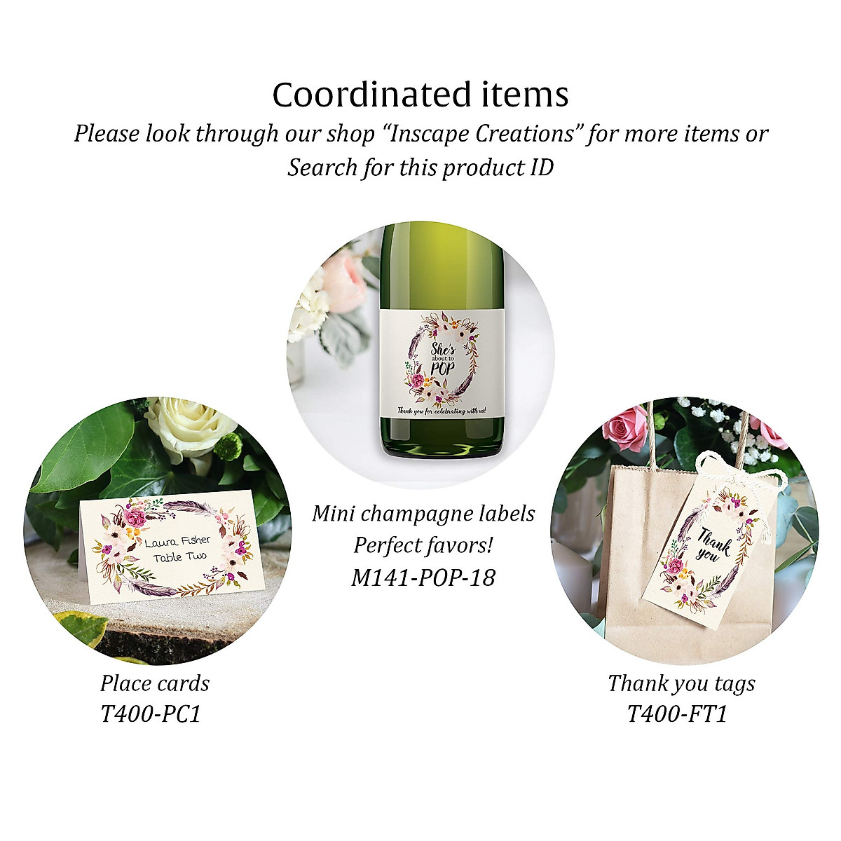 BOHO Prediction and Advice Cards - Pack of 25 - BOHEMIAN Pink GIRL Baby Shower Games, Floral Wishes for New Parents Mom & Dad to be Mommy & Daddy Message, Coed Shower Activity Keepsake Book G400-PDAV