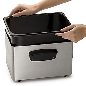 National Presto 05461 Stainless Steel Pro Fry Immersion Element Deep Fryer,Silver