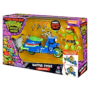 Teenage Mutant Ninja Turtles: Mutant Mayhem Battle Cycle with Exclusive Raphael Figure by Playmates Toys