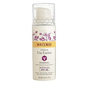 Burt's Bees Renewal Day Lotion SPF 30, Firming Face Lotion, 1.8 Ounces