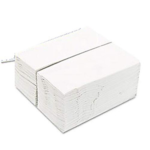 Bell Marque White Dinner Napkin-300 2-Ply White Dinner Napkins, 0.1" Height, 17" width, 15" Length (Pack of 300)