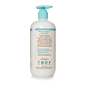 Little Twig Hair Conditioner, Natural Conditioner with Plant Derived Formula, Contains Essential Oils and Extracts, Suitable for Whole Family, Fragrance-Free, 17 fl oz.