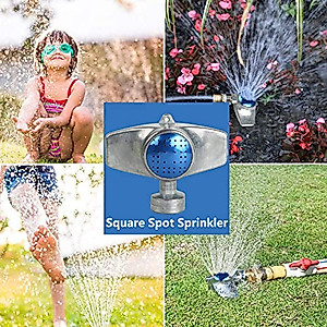 Metal Circular Square Sprinkler 360 Degree Sprinklers for Small to Medium Area Watering Outdoor Garden Yard Lawn