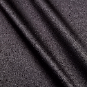 Stretch L'Amour Satin Black, Fabric by the Yard