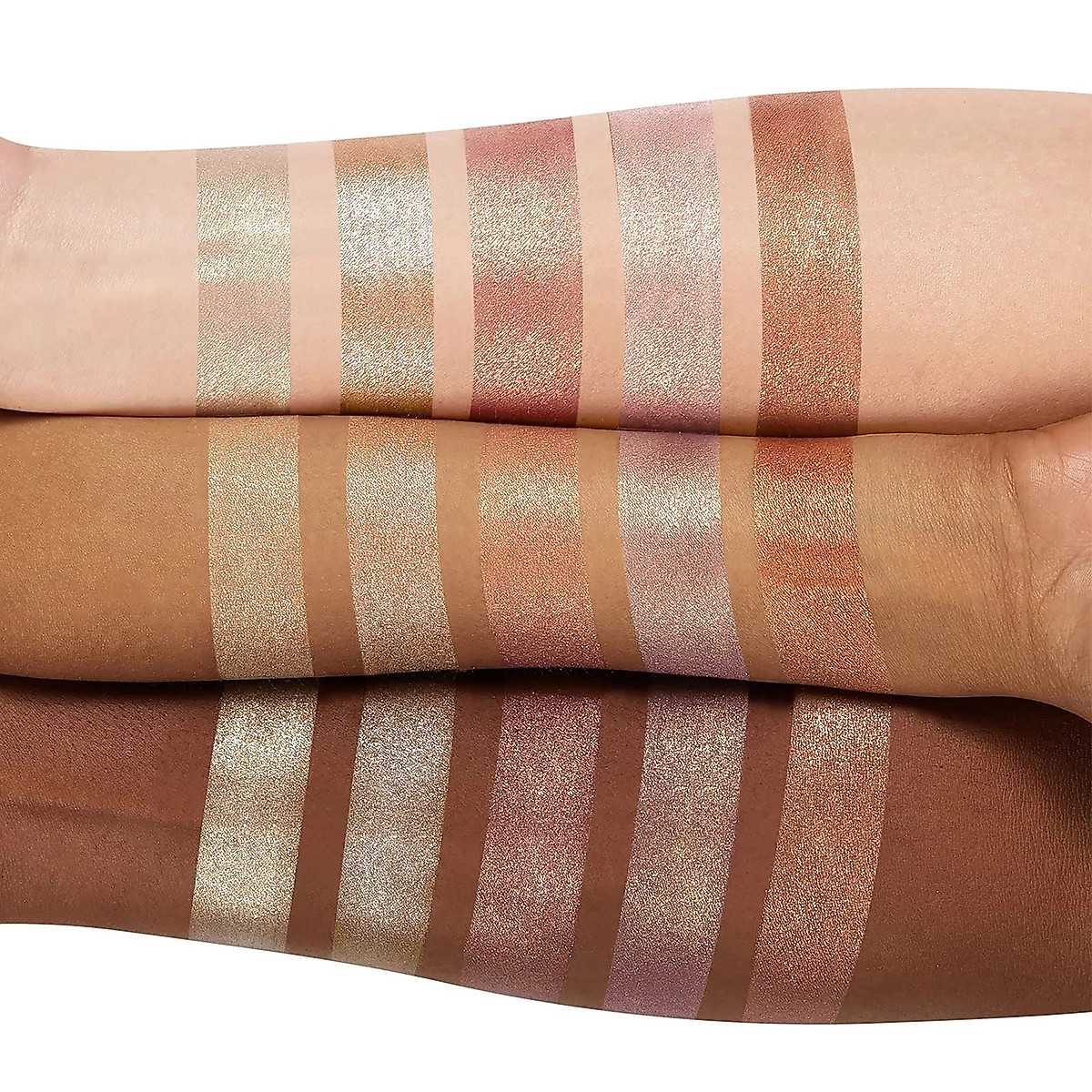 Highlighter Powder Palette, Makeup Palette Facial Bronzers Illuminator Palette Highlighter Baked Waterproof Long Lasting Brilliant Lighten Skin Color (5 Color, 1 Count (Pack of 1))