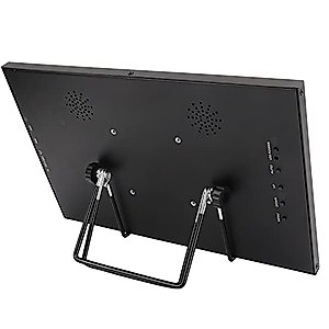 Akozon Capacitive Touch Screen, 13.3in Capacitive Touch Monitor Support HD Multimedia VGA Input Interface Portable HD Color Screen Display with Speaker 100‑240V(US Plug)