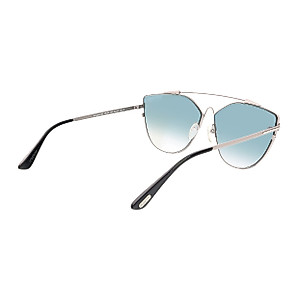 Tom Ford Butterfly Sunglasses TF563 Jacquelyn-02 14X Ruthenium/Black 64mm FT0563
