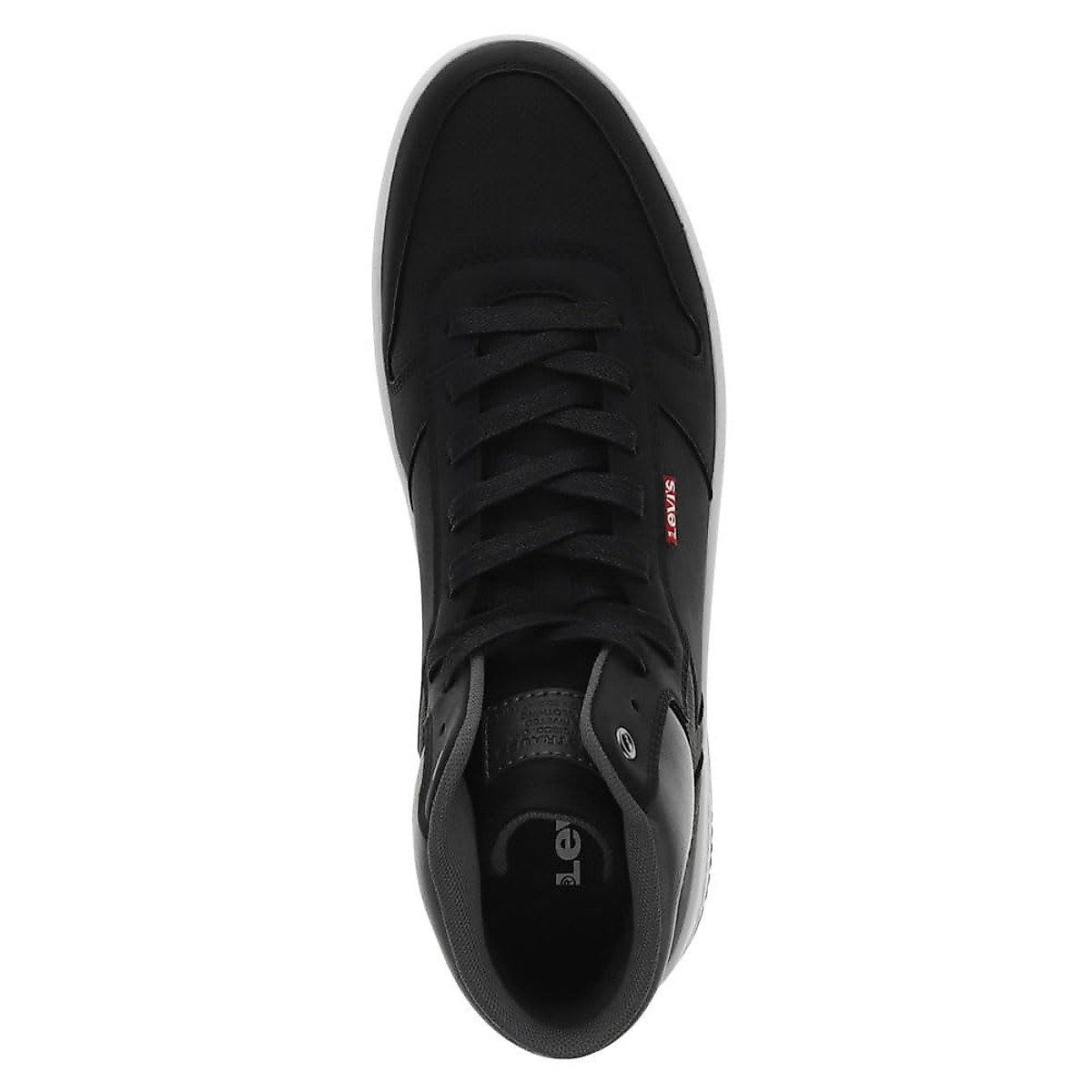 Levi's Men's Drive HI CBL Sneaker, Black/Charcoal, 11