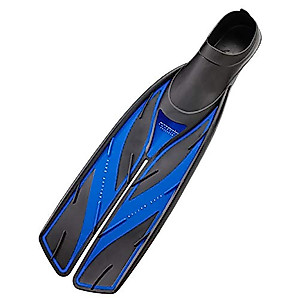 Atomic Aquatics Full Foot Split Fins (High Performance) 7.5-8.5 Blue