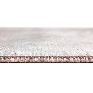 Unique Loom Oxford Collection Area Rug - Bodleian (10' x 14' Rectangle, Pink/Ivory)