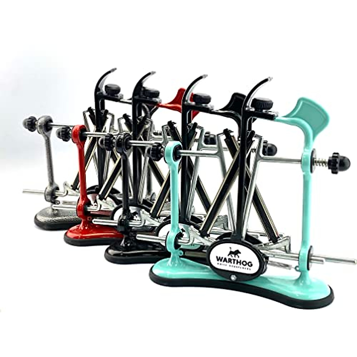 Warthog V-Sharp A4 Professional Knife Sharpener, Ideal for Cooks, Fishermen, Hunters, 325 Grit Diamond Rods with Adjustable Angles, Metal Frame Construction, Red