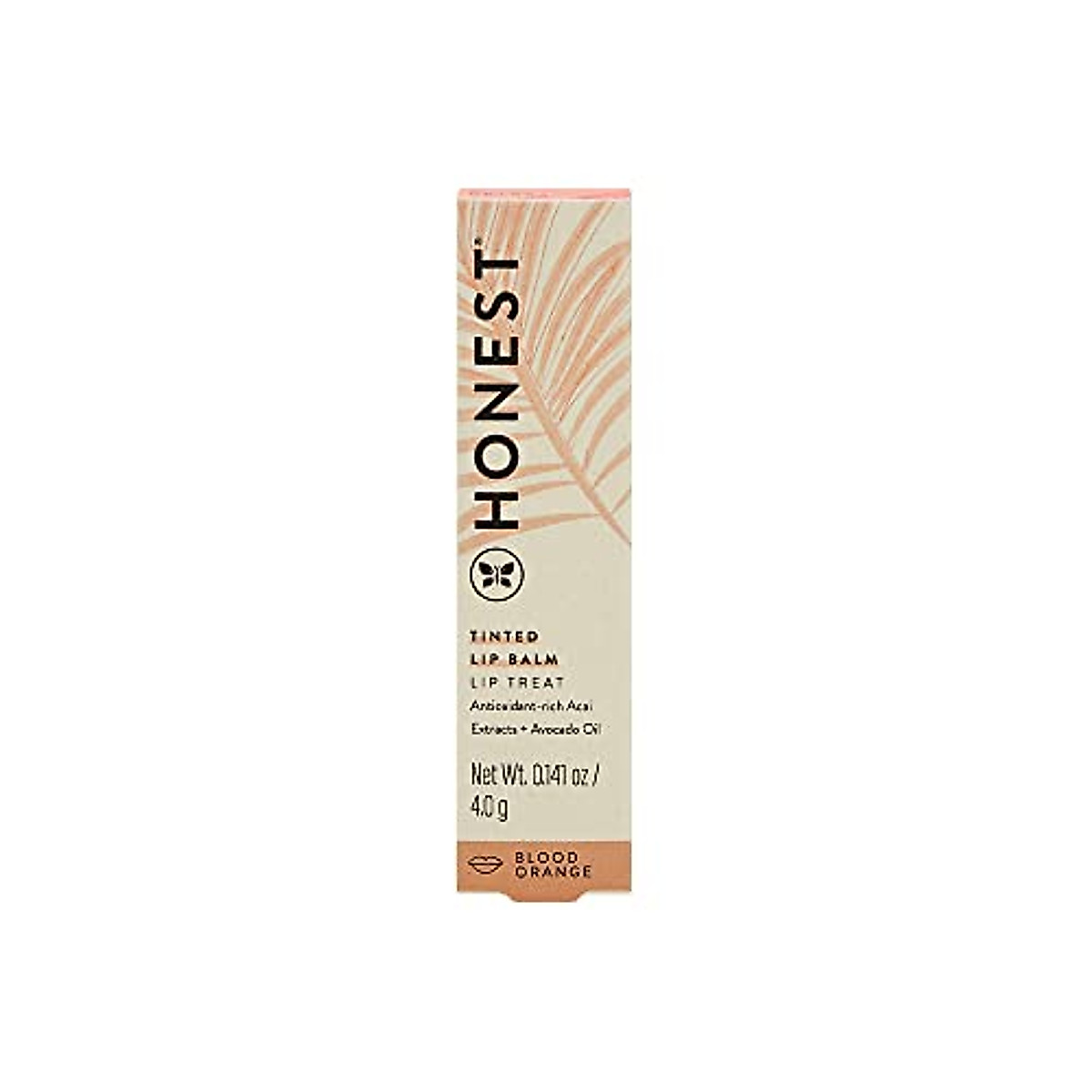 Honest Beauty Tinted Lip Balm | Antioxidant-rich Acai Extracts + Avocado Oil | EWG Certified, Vegan, Cruelty Free | Blood Orange