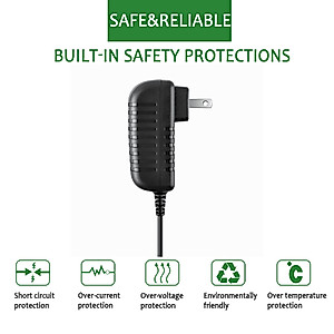 Dysead 7.5V AC/DC Adapter Compatible with Bissell BG9100NM BG9100 NM BigGreen Commercial Rechargeable Cordless Big Green Electric Sweeper Vacuum Direct 7.5VDC Class 2 Power Supply Battery Charger