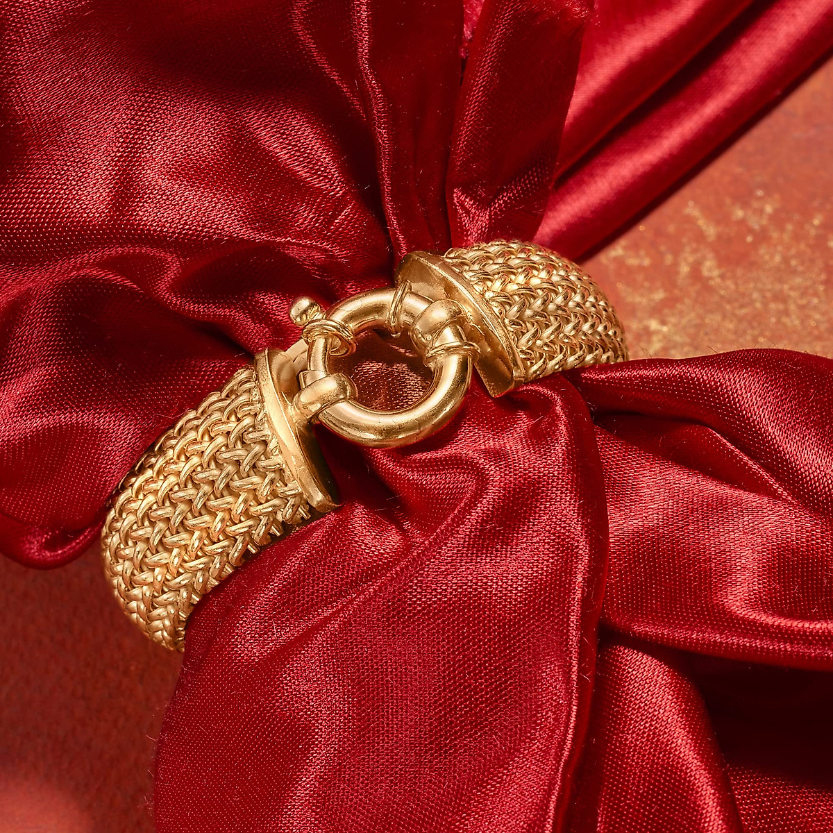 Ross-Simons Italian 22kt Gold Over Sterling Silver Riso Bracelet. 7 inches