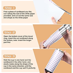 Lallisa Mug with Picture Customized Tumblers 12 oz Personalized Photo Stainless Steel Tumbler Insert Double Wall Mugs Insulated Cup Travel Mug for Happy Mother's Day Fathers' Day Gifts(2 Pcs)