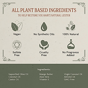 J·R·LIGGETT'S All-Natural Shampoo Bar, Moisturizing Formula - Supports Strong and Healthy Hair - Nourish Follicles with Antioxidants and Vitamins - Detergent and Sulfate-Free, One 3.5 Ounce Bar