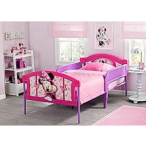 Delta Children Plastic 3D-Footboard Twin Bed, Disney Minnie Mouse