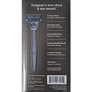Harry's Craft Handle, White, Rubber, Contemporary, Men's Grooming, Men, Sensitive Skin, Modern Style