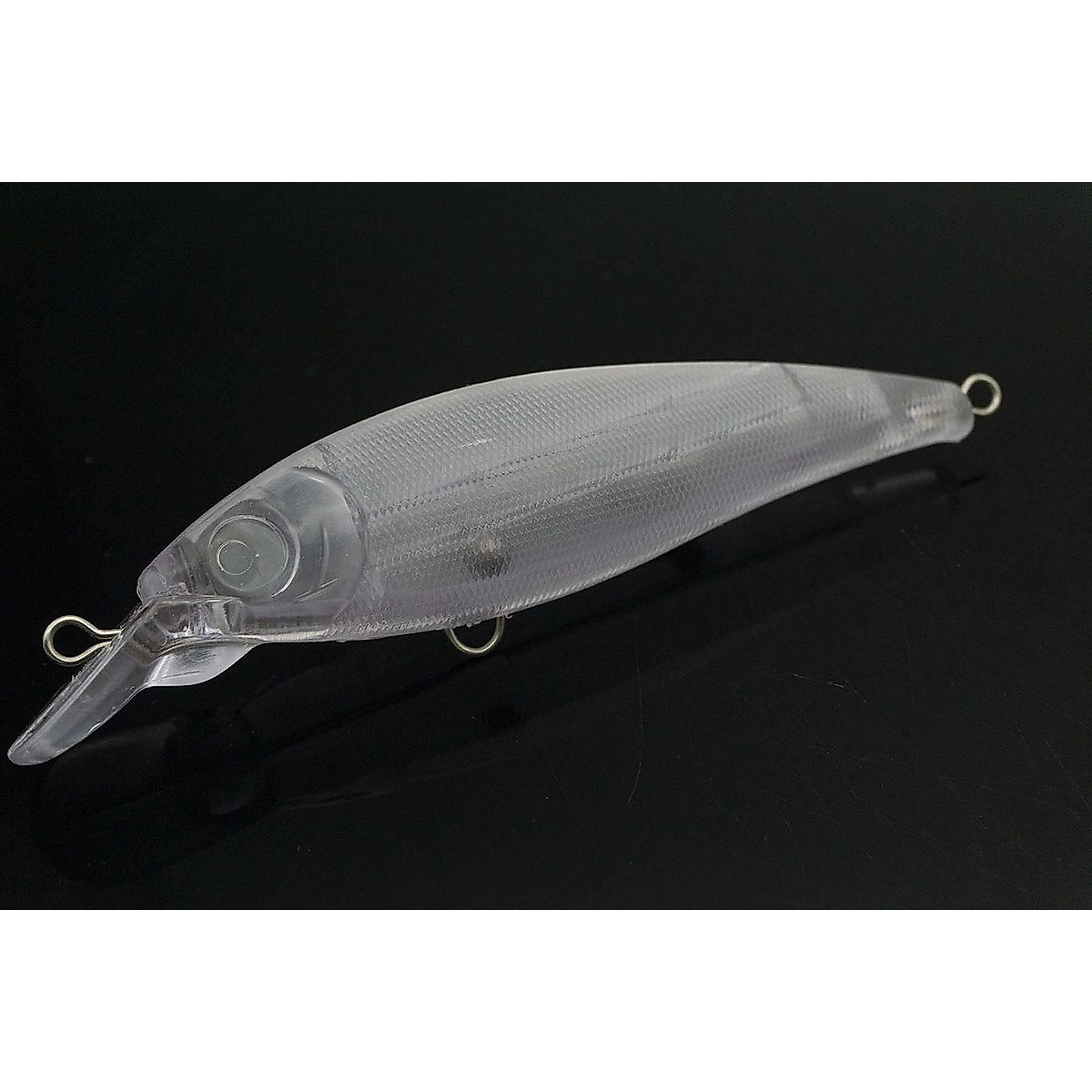 5PCS Unpainted Fishing Lure Blanks 28.97g 14.7cm with 10mm Free Fishing Eye Crankbait Baits Simulation Blank Body Clear Hard Baits Trout Salmon Minnow Lure Popper Lures Topwater Freshwater 8025