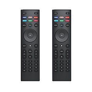 【Pack of 2】 Replacement Remote for Vizio Smart TV, Compatible with All Vizio TVs D-Series E-Series M-Series V-Series P-Series SmartCast HD 4K VIZIO Smart TVs