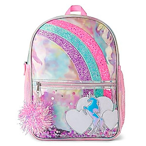 The Children's Place Kids' Preschool Elementary Backpack for Boys Girl, Unicorn Confetti Shaker, NO_Size