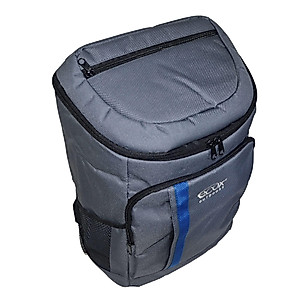 ecox Outdoors Cooler Backpack Insulated 20L About 30 can Capacity with Bottle Opener Padded Straps Lightweight and Easy to Carry Daytripper Grey BPC20LG