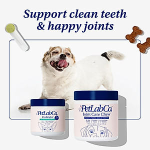 PetLab Co. – Breath & Joint Bundle: Dental Powder for an Effortless Clean in 1 Scoop for Medium Dogs & Joint Care Chews for Dogs Supporting Mobility & Occasional Joint Stiffness