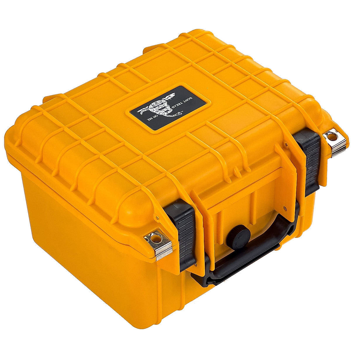 Eylar Don't Tread On Me Hard Pistol Case 10.62 x 9.68 x 6.87 inches (Yellow, Compact Deep 2 Gun)