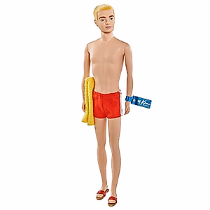 Barbie Signature Ken 60th Anniversary Vintage Doll Reproduction (12-inch) with Silkstone Body and Wrist Tag, for the Adult Collector