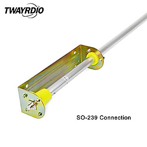 TWAYRDIO CB Base Station Antenna, Heavy Duty 20Feet 100W 27MHz Base Antenna for 10Meter 11Meter CB Radio Transceiver